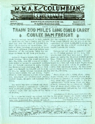 "M.W.A.K. Columbian, Vol. 3, No. 40" by Mason-Walsh-Atkinson-Kier Co.