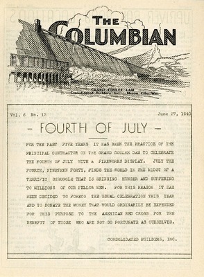 "Columbian, Vol. 6, No. 13" by Consolidated Builders