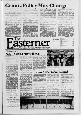 "Easterner, Vol. 29, No. 15" by Associated Students of Eastern ...