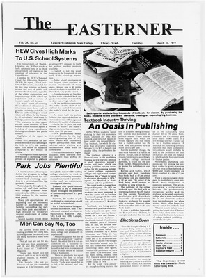 "Easterner, Vol. 28, No. 21" by Associated Students of Eastern ...