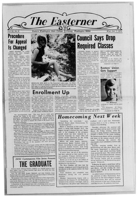 "Easterner, Vol. 21, No. 3, October 7, 1970" by Associated Students of ...