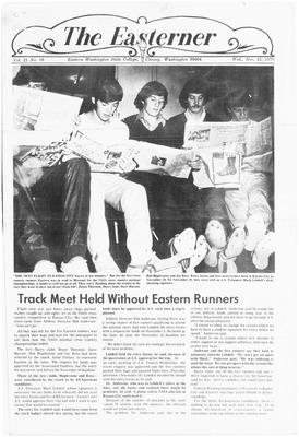 "Easterner, Vol. 21, No. 10, November 25, 1970" by Associated Students ...