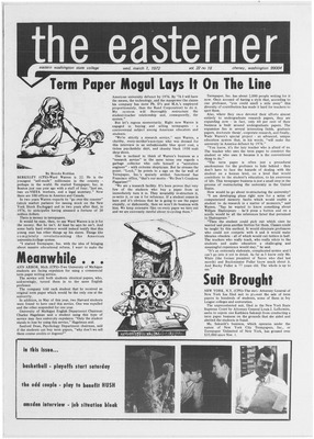 "Easterner, Vol. 22, No. 18, March 1, 1972" by Associated Students of ...