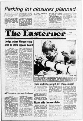 "Easterner, Vol. 30, No. 2, September 28, 1978" by Associated Students ...