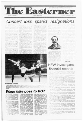 "Easterner, Vol. 30, No. 8, November 9, 1978" by Associated Students of ...