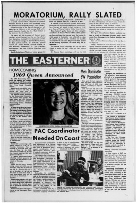 "Easterner, Vol. 20, No. 3, October 15, 1969" by Associated Students of ...