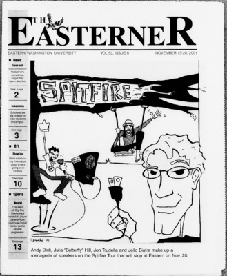 "Easterner, Vol. 53, No. 8, November 15, 2001" by Associated Students ...
