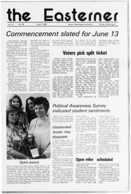 "Easterner, Vol. 31, No. 28, June 5, 1980" by Associated Students of ...