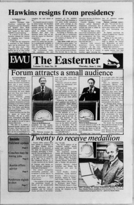 "Easterner, Vol. 33, No. 30, June 3, 1982" by Associated Students of ...