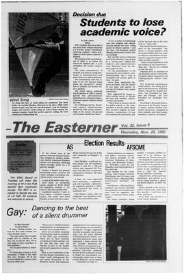 "Easterner, Volume 32, No. 9, November 20, 1980" by Eastern Washington ...